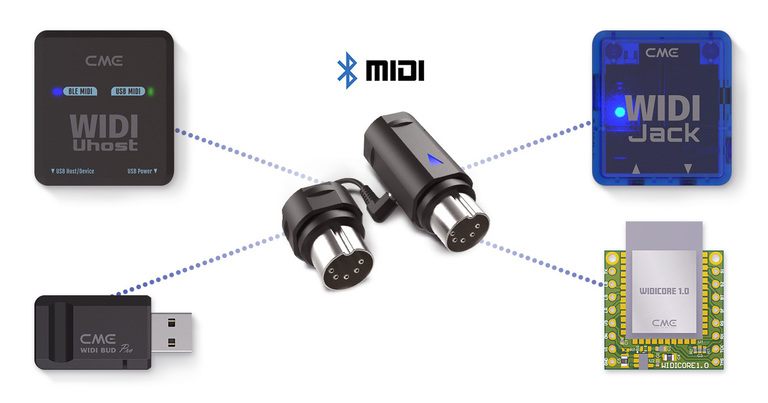WIDI Master - Wireless MIDI Adapter via Bluetooth by CME