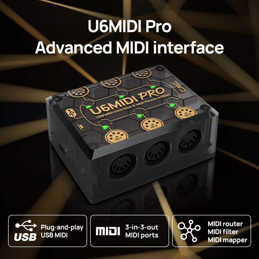CME U6MIDI Pro: MIDI Interface with MIDI routing and filters