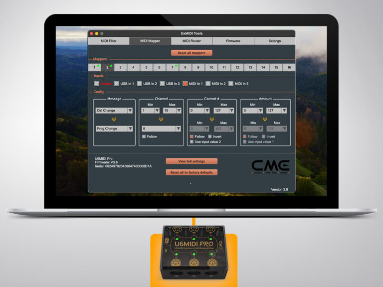 CME U6MIDI Pro: MIDI Interface with MIDI routing and filters