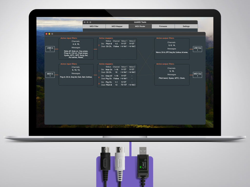 CME U2MIDI Pro: USB to MIDI cable with MIDI routing and filters