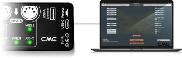 Cme H4midi Wc Usb Host Midi Interface Router Filter Mapper