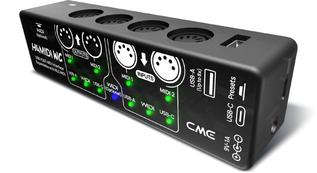 CME H4MIDI WC: USB Host MIDI Interface + Router, Filter, Mapper
