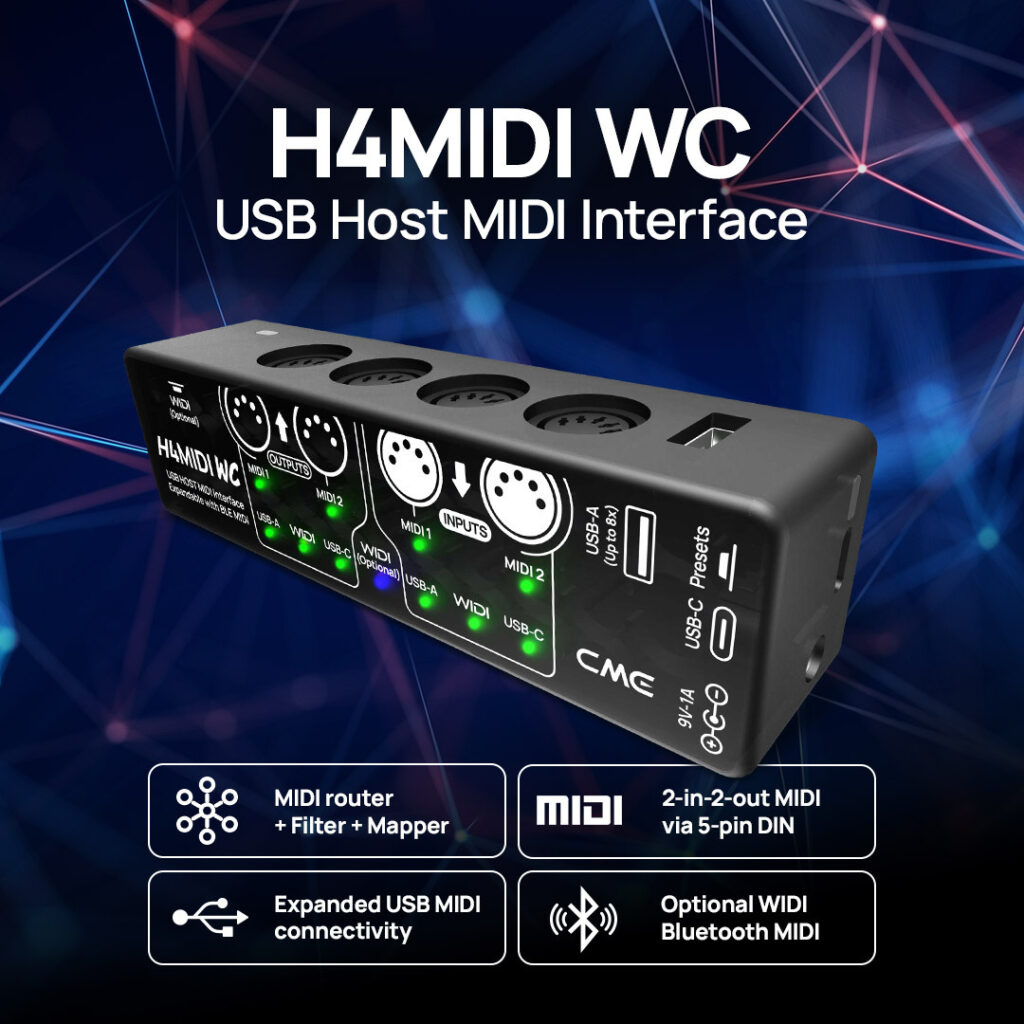 CME H4MIDI WC: Advanced USB Host MIDI Interface