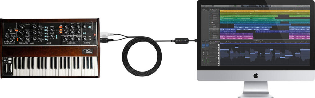 CME C2MIDI Pro: 2-in-1 USB + MIDI cable with filter & mapper