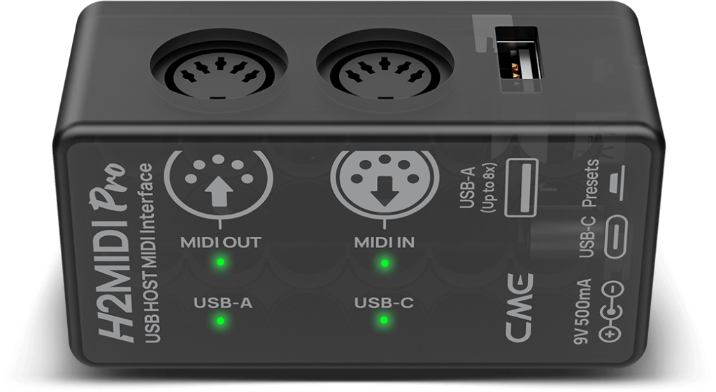 CME H2MIDI Pro: Compact USB Host MIDI Interface + router, filter & mapper