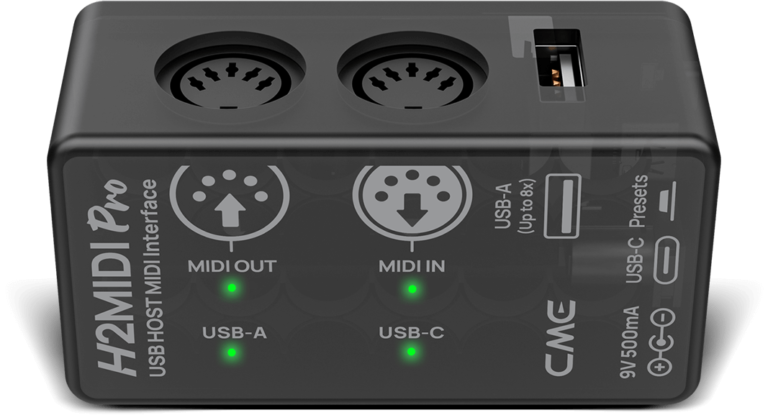 CME H2MIDI Pro: Compact USB Host MIDI Interface + router, filter & mapper