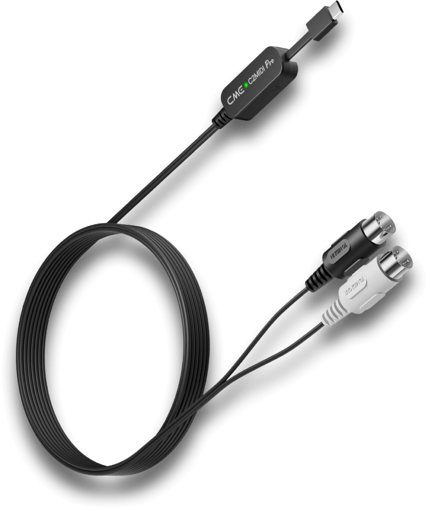 CME C2MIDI Pro: 2-in-1 USB + MIDI cable with filter & mapper