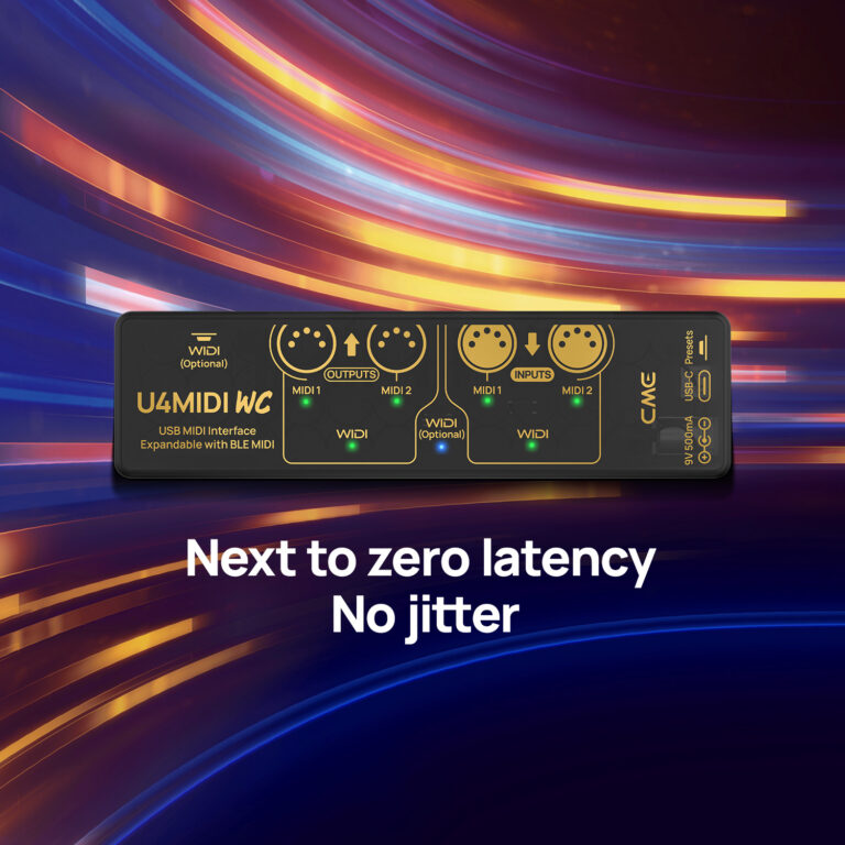 CME U4MIDI WC: Guitar-ready MIDI Interface with optional WIDI