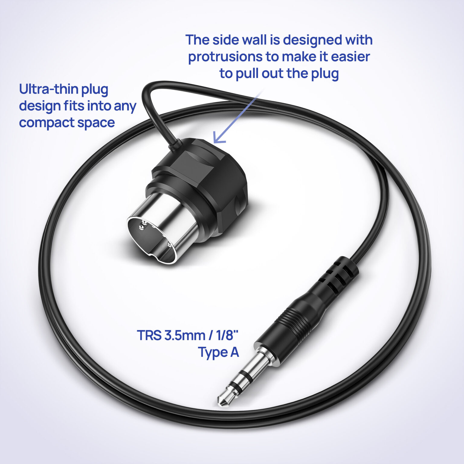 TRS (Straight, 1/8″, type A) to 5-pin DIN MIDI Cable 2-Pack – 5FT ...