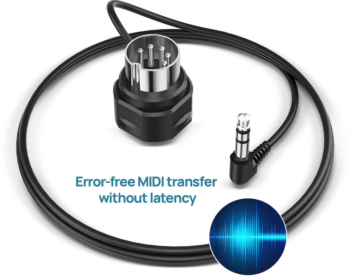 CME MIDI Cable: Low-Profile Ultra-Thin Plugs for Compact Spaces